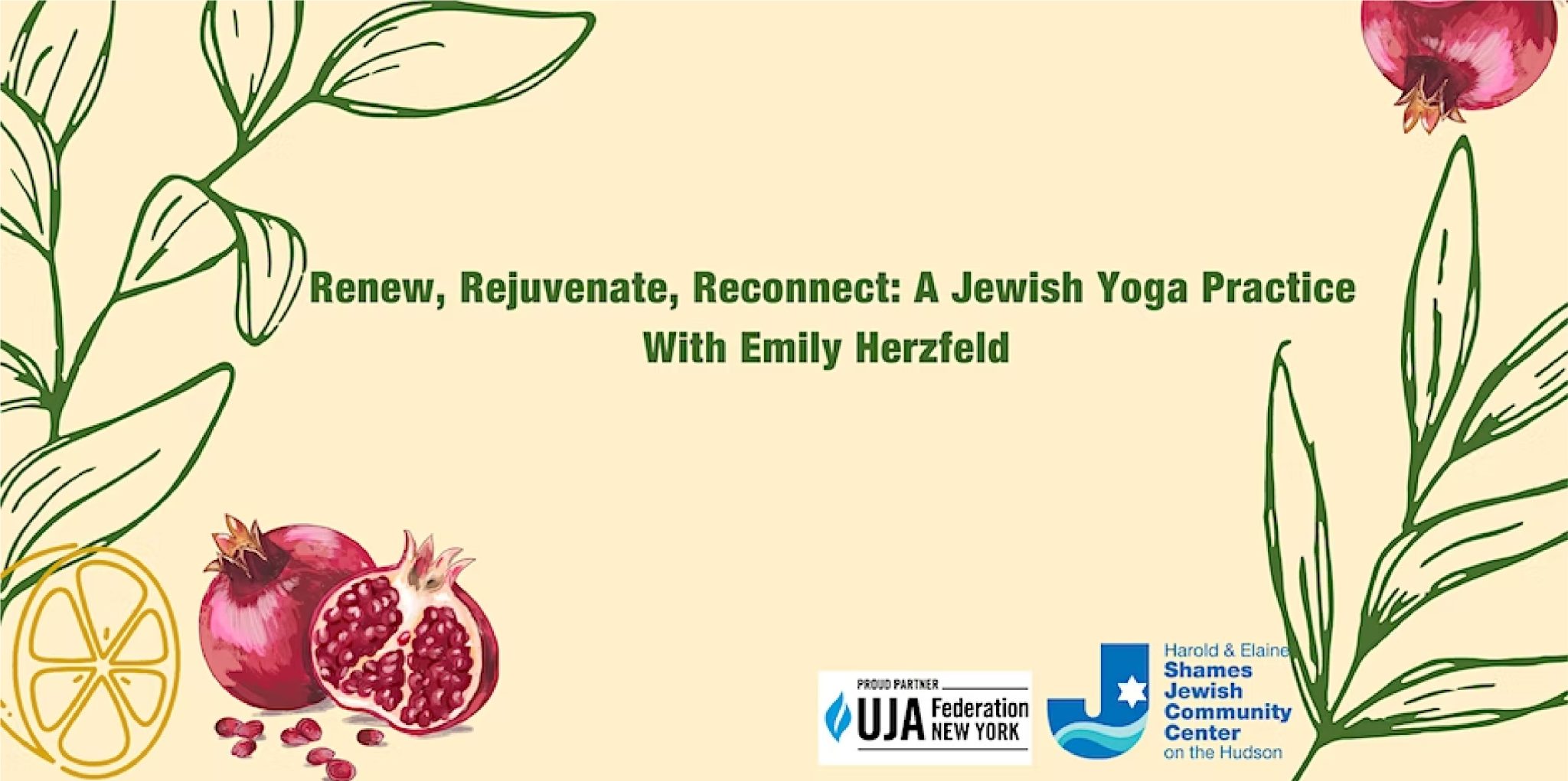 Renew, Rejuvenate, and Reconnect: A Jewish Yoga practice - Shames JCC